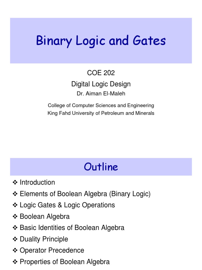 Logic Gates | PDF | Boolean Algebra | Teaching Mathematics