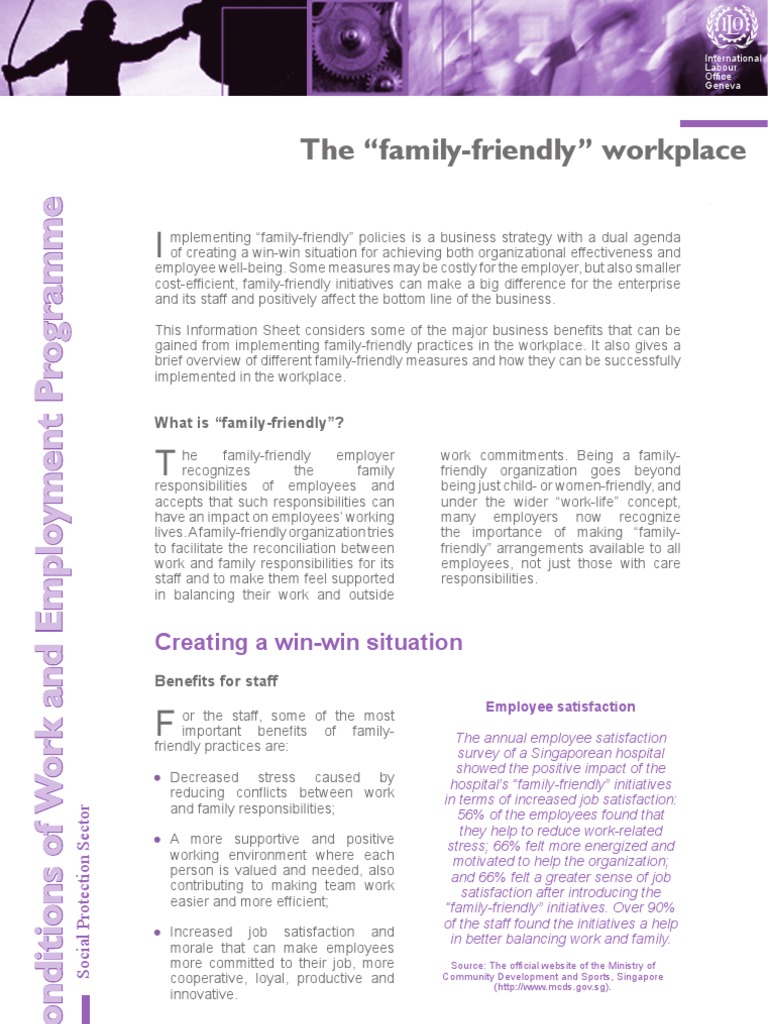 Family Friendly Policy | PDF | Work–Life Balance | Job Satisfaction
