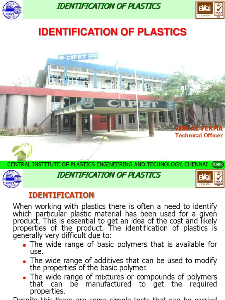 Simple Methods for Plastic Identification | PDF | Plastic | Thermoplastic