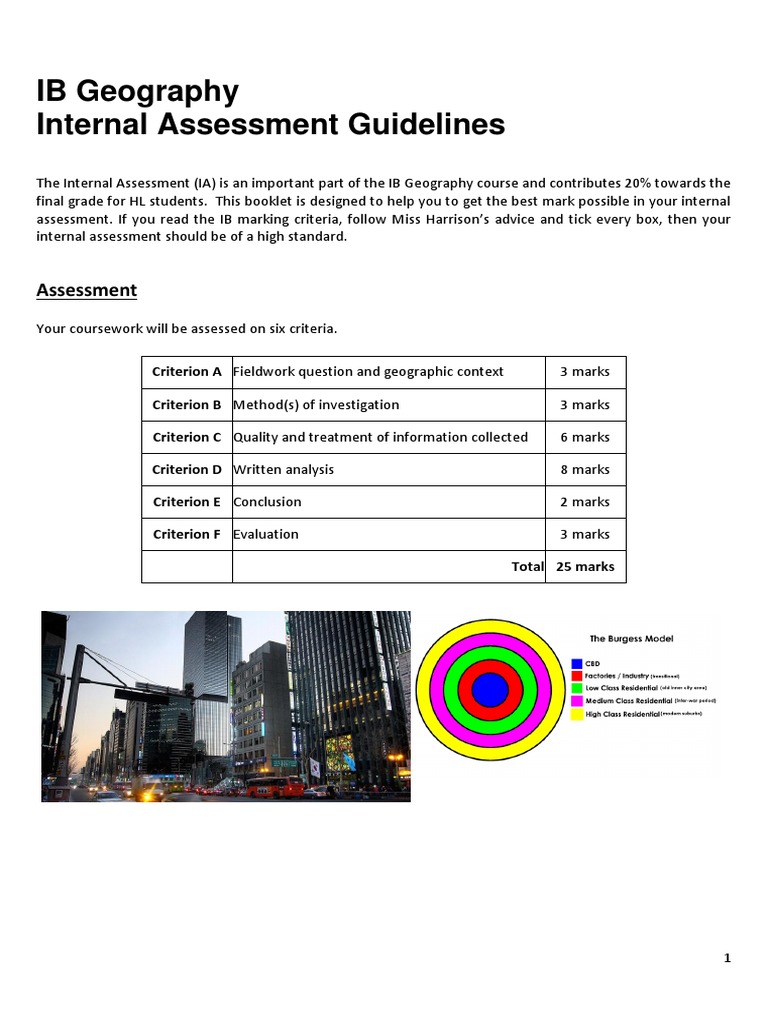 Geography IA Guide | PDF | Data Analysis | Hypothesis