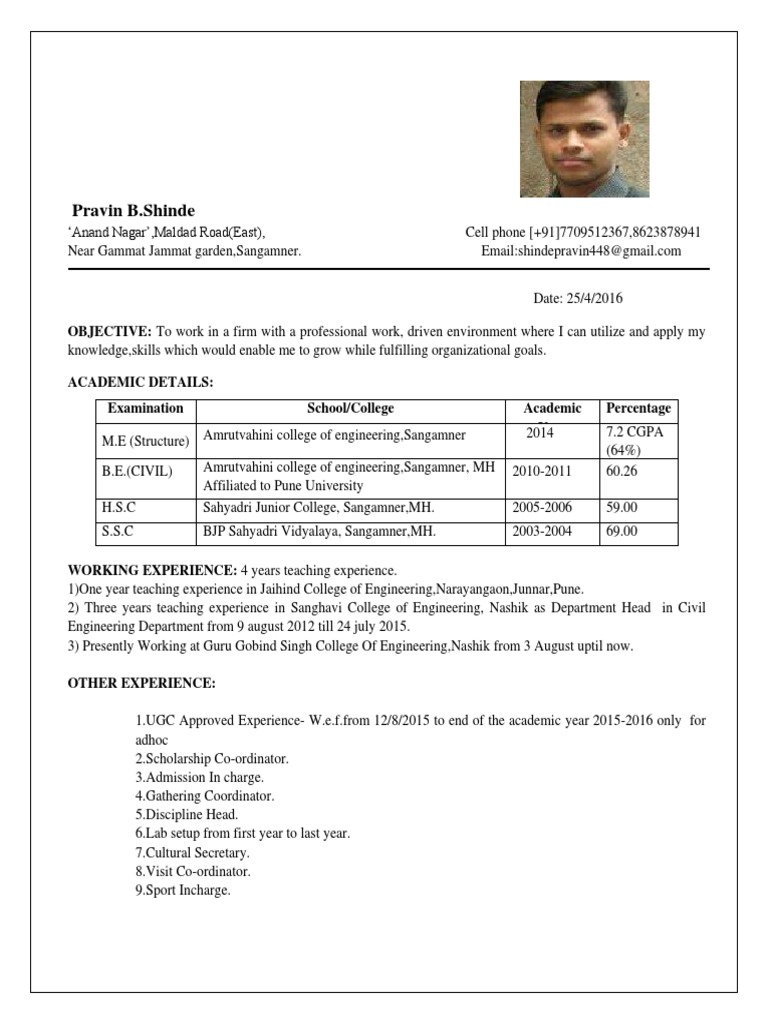 Pravin Shinde | PDF | Reinforced Concrete | Engineering