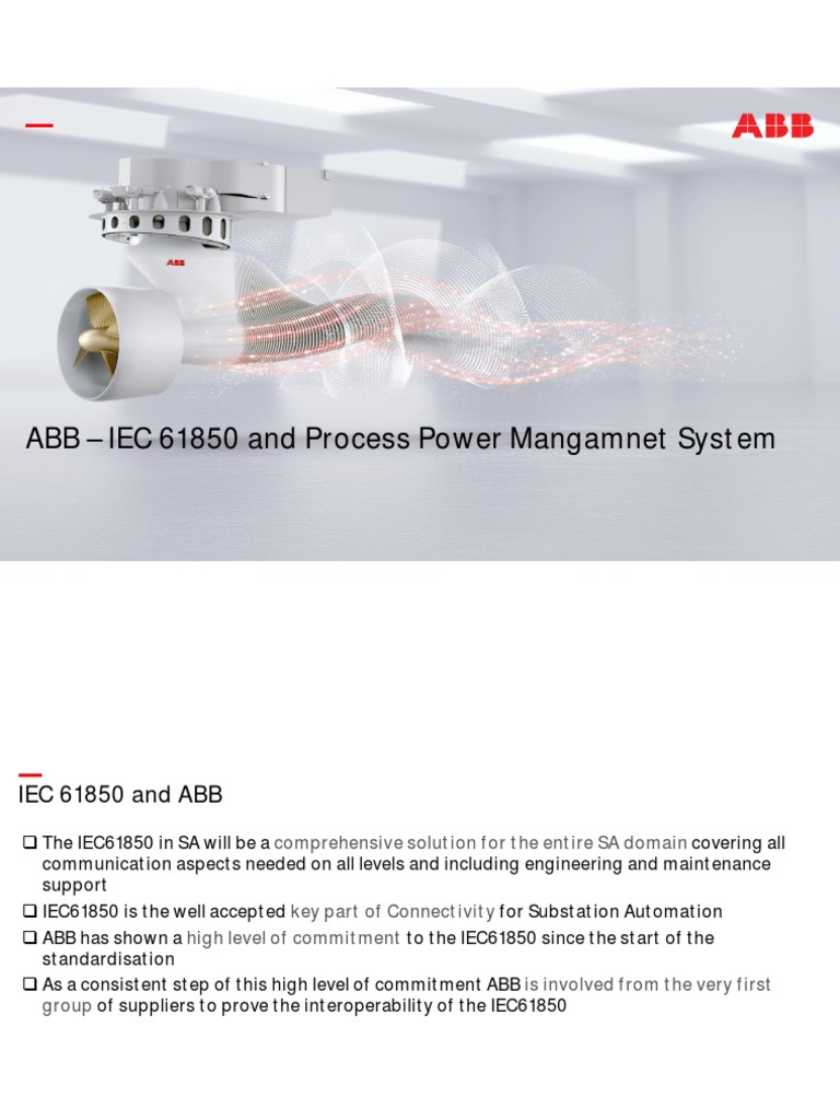 IEC 61850 and Process Power Managment | PDF | Electrical Grid | Automation