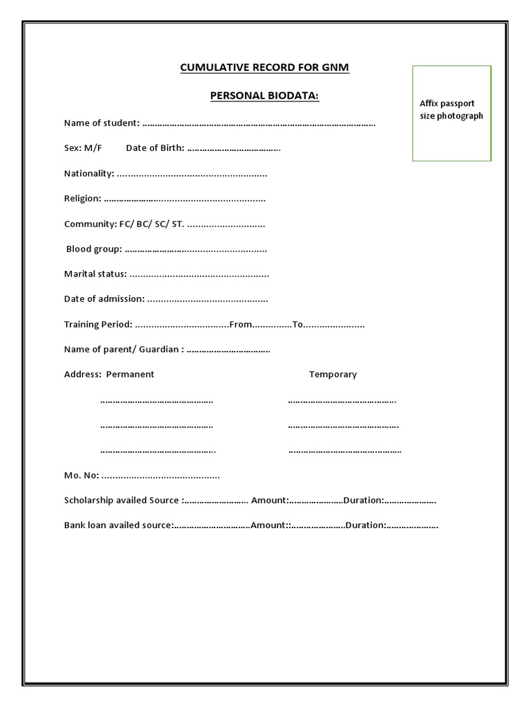 Cumulative Report For GNM | PDF | Psychiatric And Mental Health Nursing ...