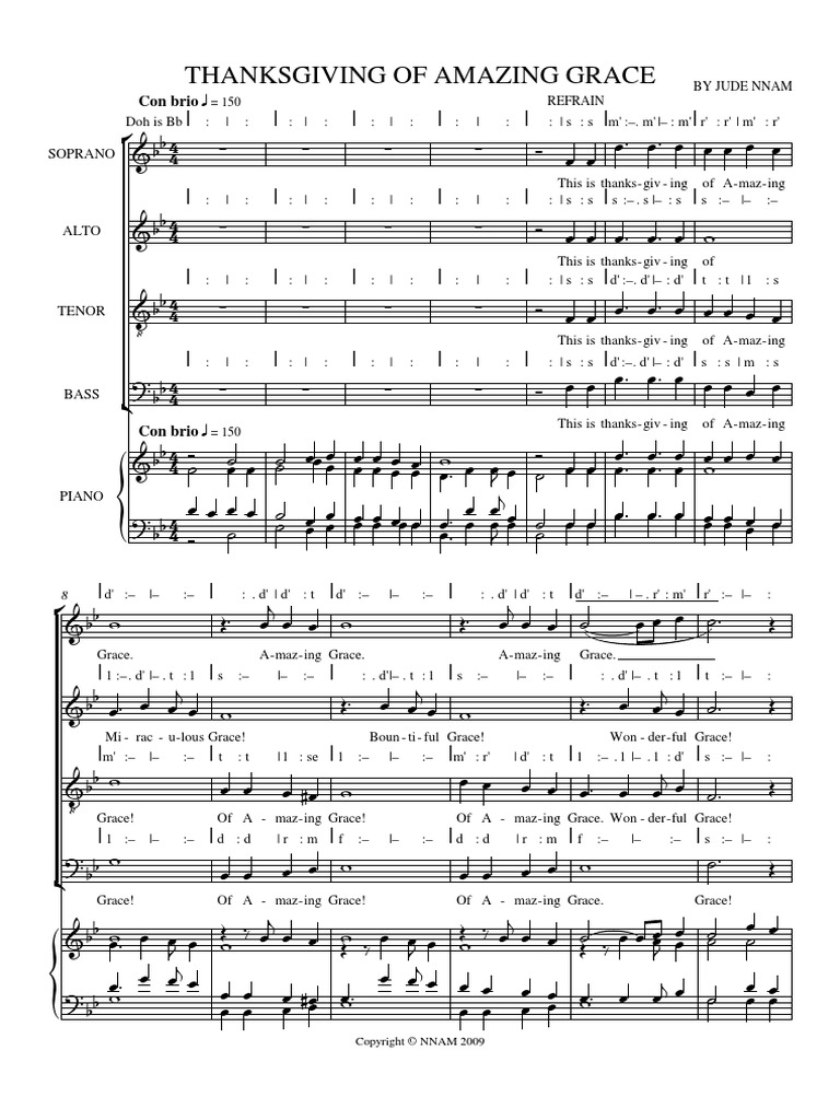 (Off) Thanksgiving of Amazing Grace - 1 | PDF