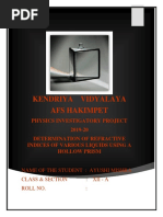 Hollow Prism - Physics Investigatory Project Class 12 CBSE | PDF ...