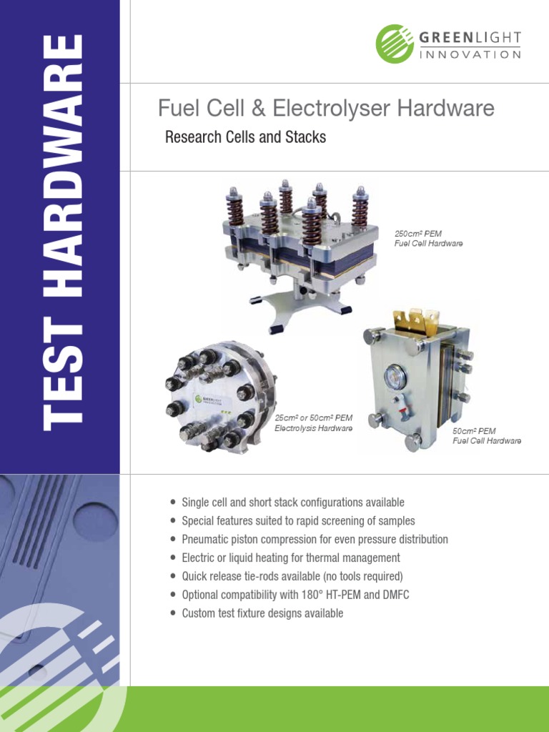 Greenlight Innovation TestHardware | PDF | Fuel Cell | Energy Technology