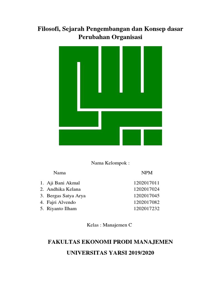 Filosofi Sejarah Dan Konsep Dasar Perubahan Organisasi | PDF | Karier ...
