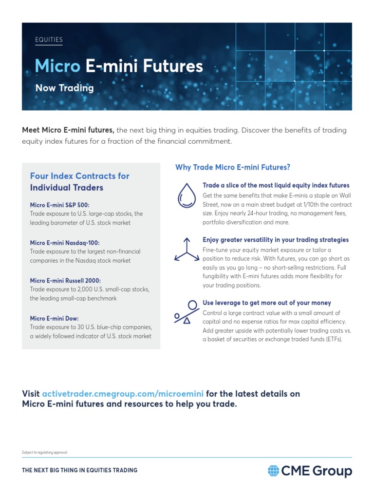 Cme Micro e Mini Futures Fact Card | PDF | Chicago Mercantile Exchange ...