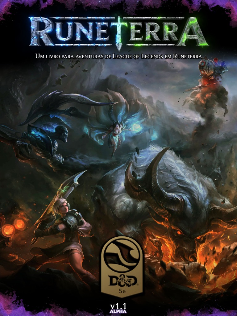 Runeterra RPG 1.1 BR - Alpha 03 PDF | PDF | Jogos de RPG | Dungeons & Dragons (jogo)