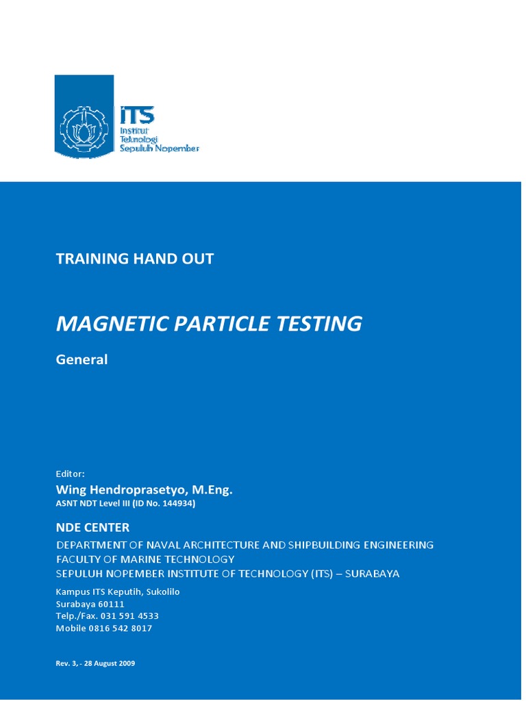 Handout Magnetic Particle Test Level II - Rev. 3 - 28 Agustus 2009 PDF ...