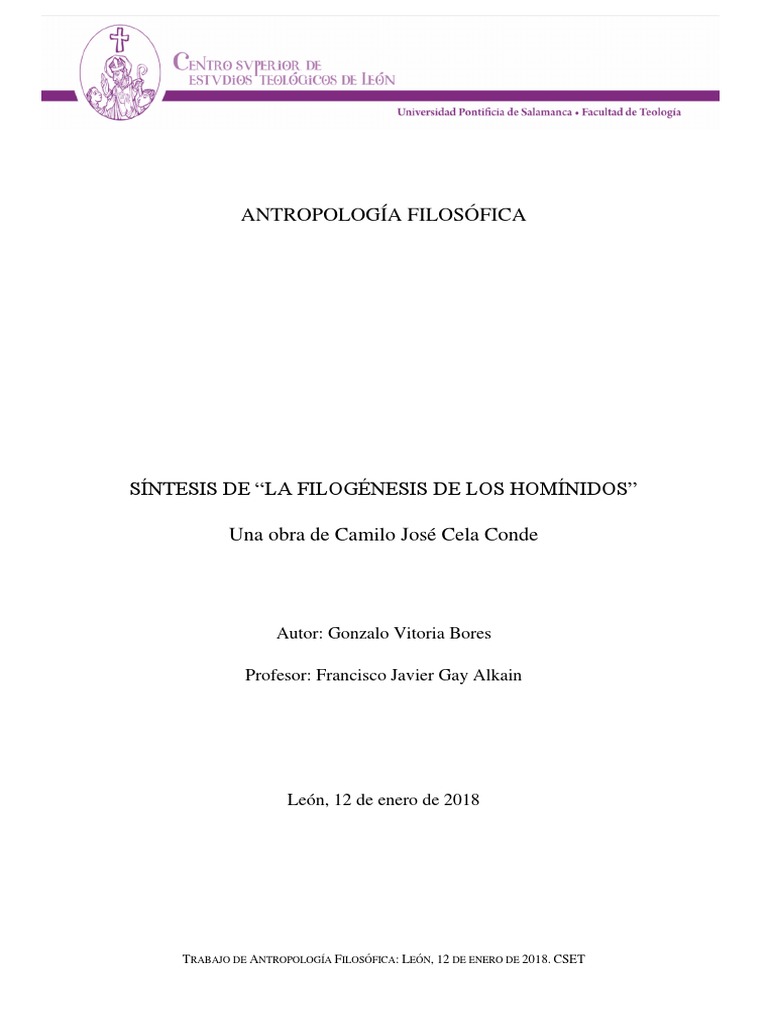 La Filogénesis de Los Hominidos, Síntesis | PDF | Homo | neanderthal