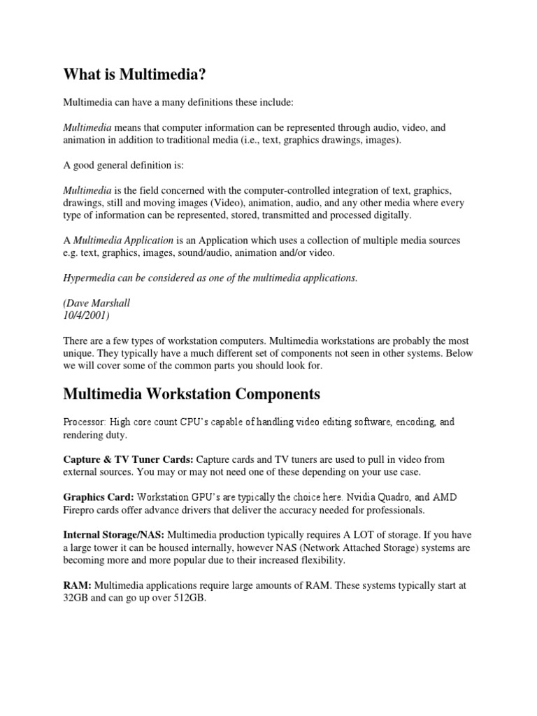 What Is Multimedia | PDF