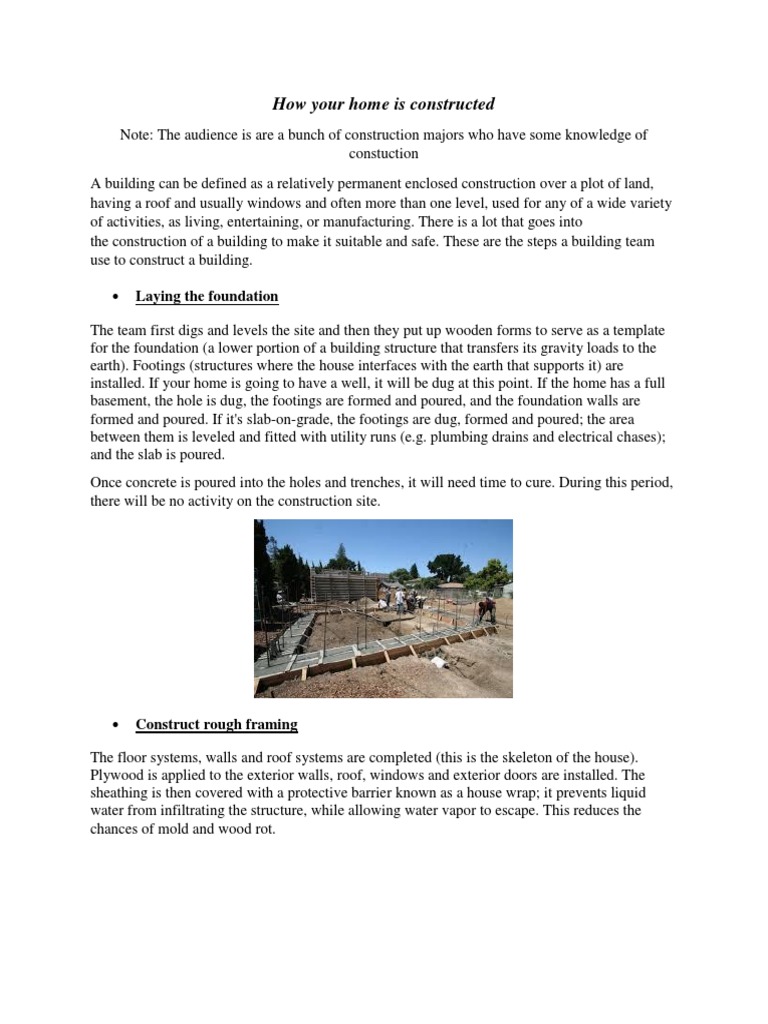How Your Home Is Constructed | PDF | Building Insulation | Wall