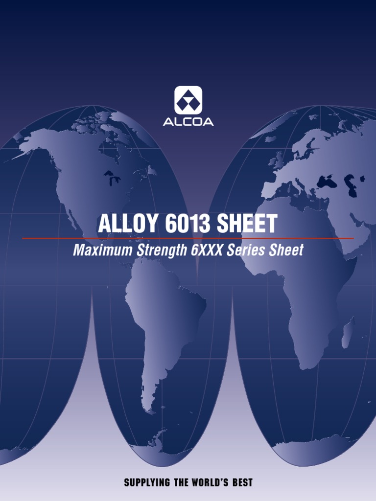 Alloy 6013 Tech Sheet 1 | PDF | Welding | Construction