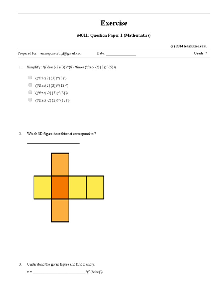 Exploring Mathematical Concepts Through Word Problems An Analysis Of A 7th Grade Practice Test
