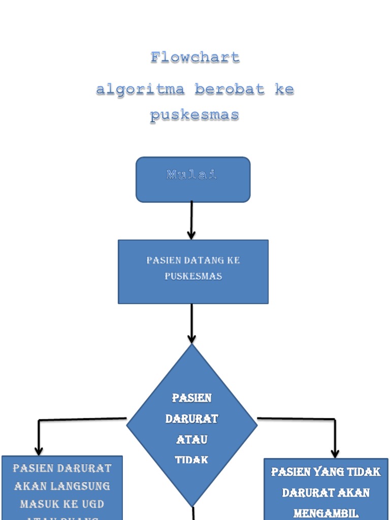 Flowchart Proses Berobat di Puskesmas | PDF