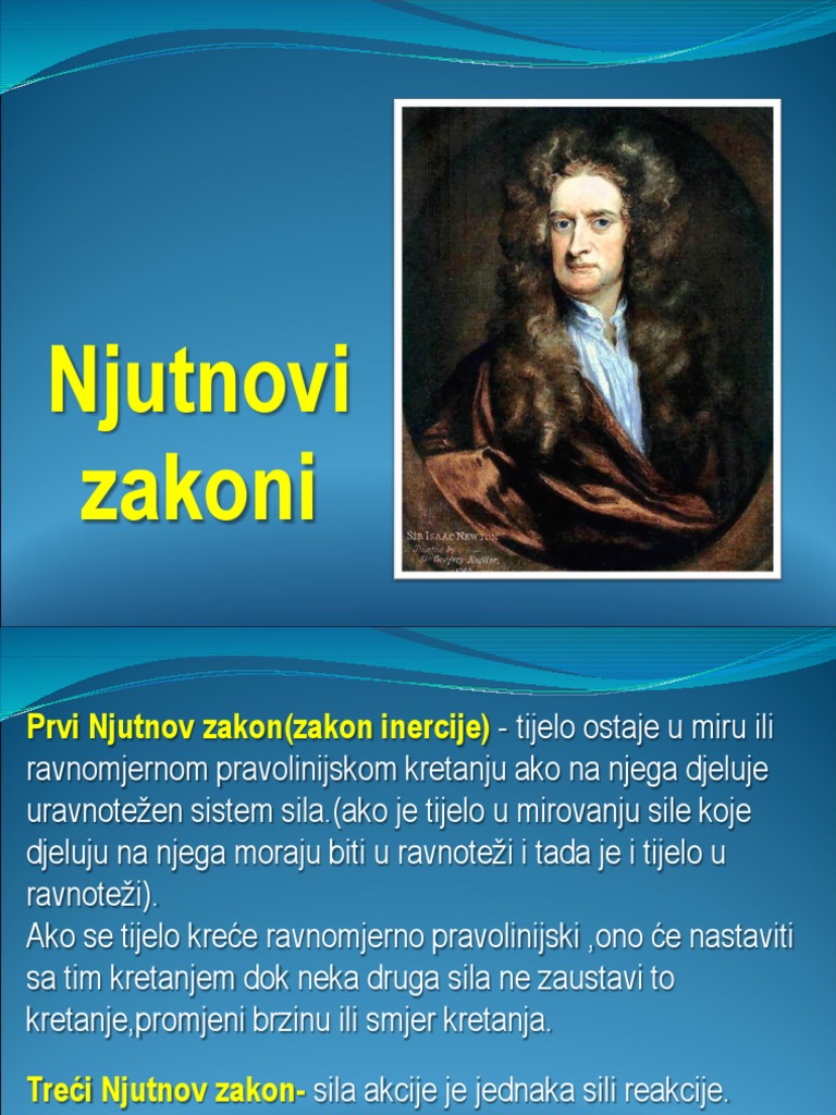 Njutnovi Zakoni | PDF