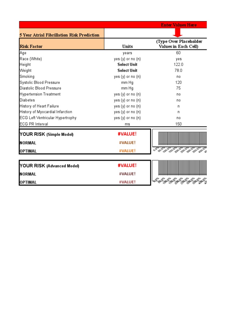 CHARGE AF Calculator | PDF | Myocardial Infarction | Cardiovascular ...