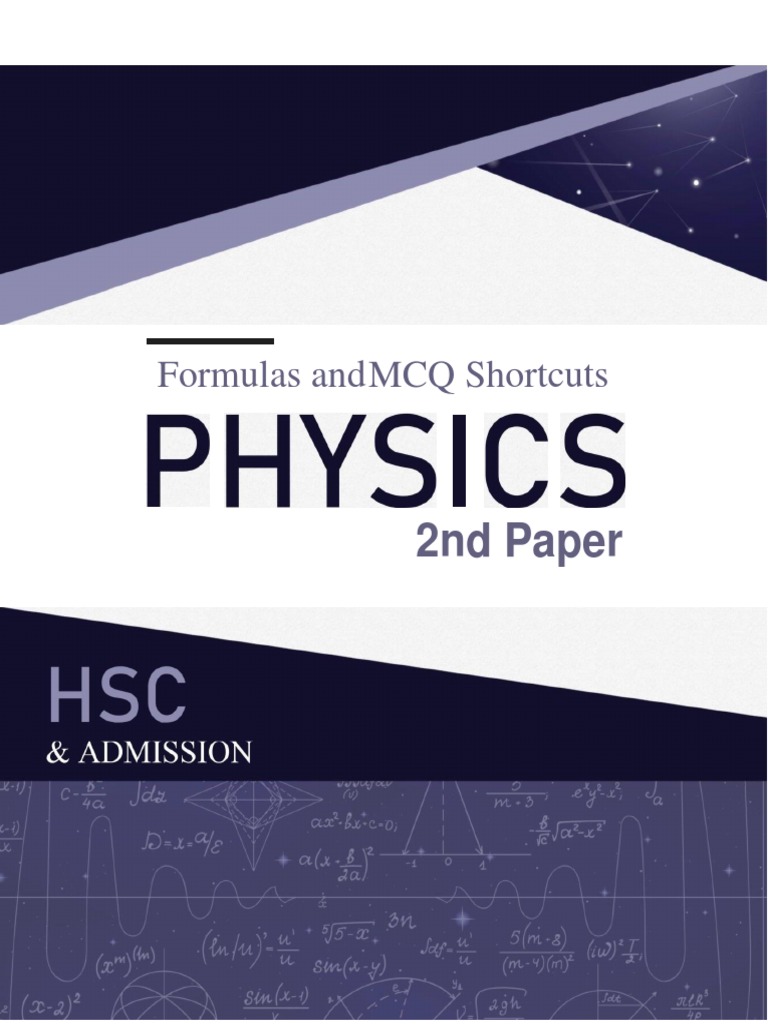 Physics Formulas (2nd Paper) - Unlocked | PDF