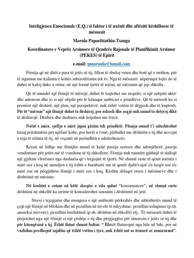 Inteligjenca Emocionale | PDF