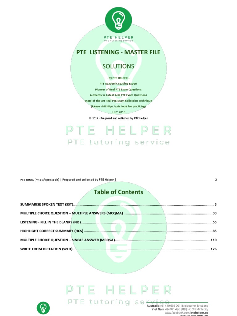 Full Master File PTE Listening PDF | PDF | Earthquakes | Dna