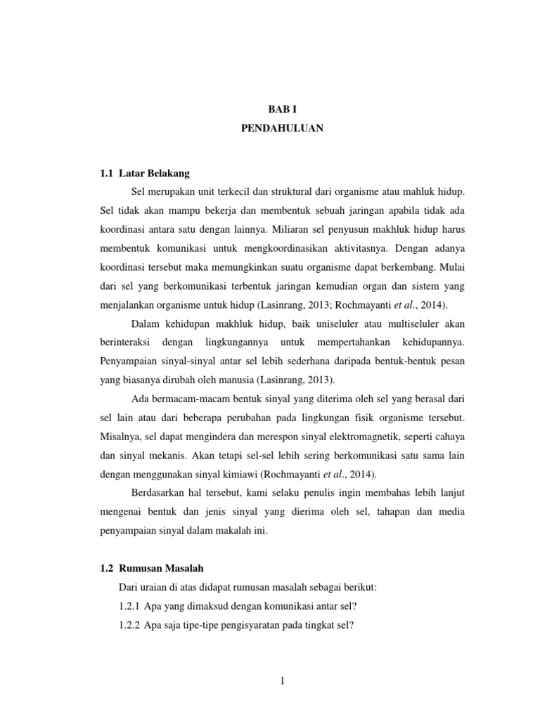 Tipe Pengisyaratan, Reseptor Permukaan Sel, Dan Reseptor Intraseluler | PDF