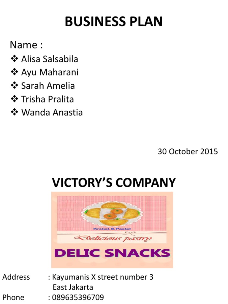 Delic Snack: A Business Plan for a Healthy Snack Company Targeting ...