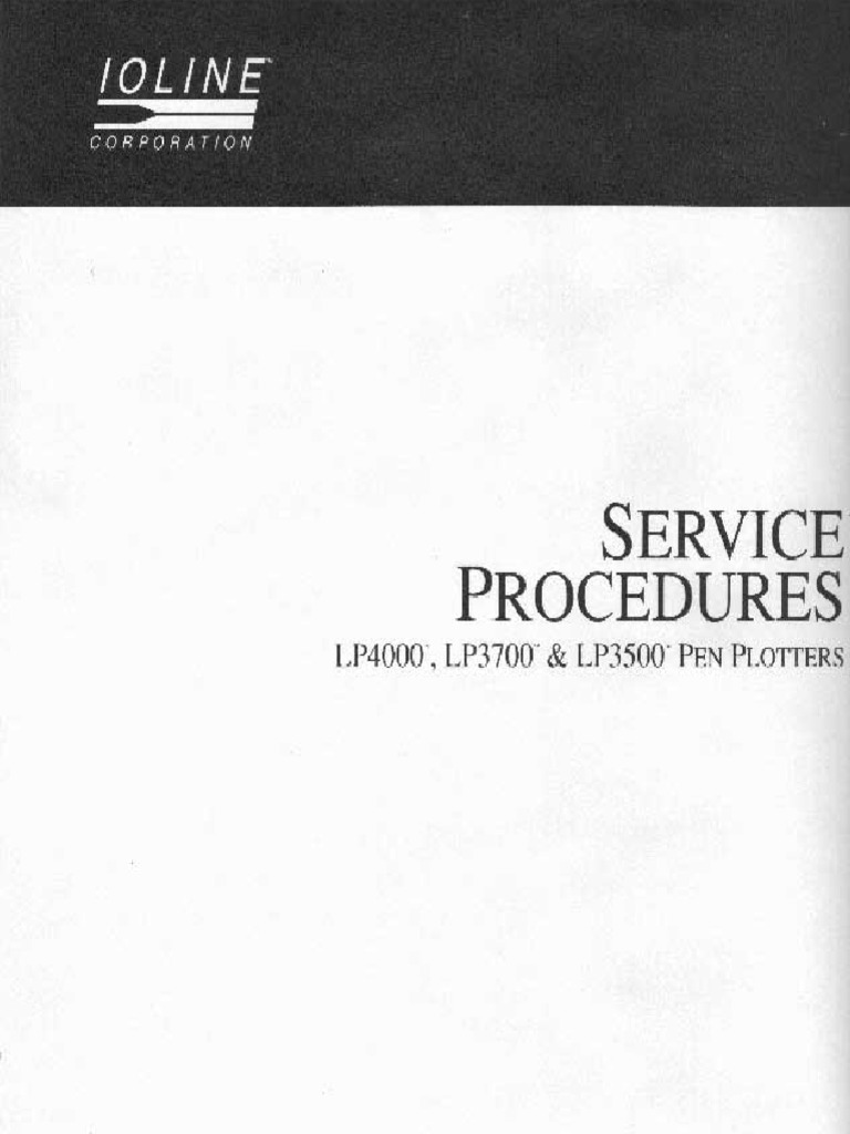 Ioline LP4000 Service Manual | PDF | Read Only Memory | Auto Cad