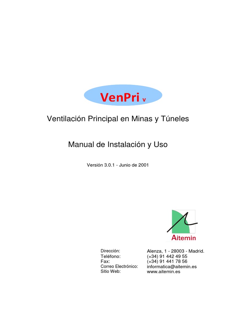 Venpri Manual | PDF | Ventana (informática) | Programa de computadora