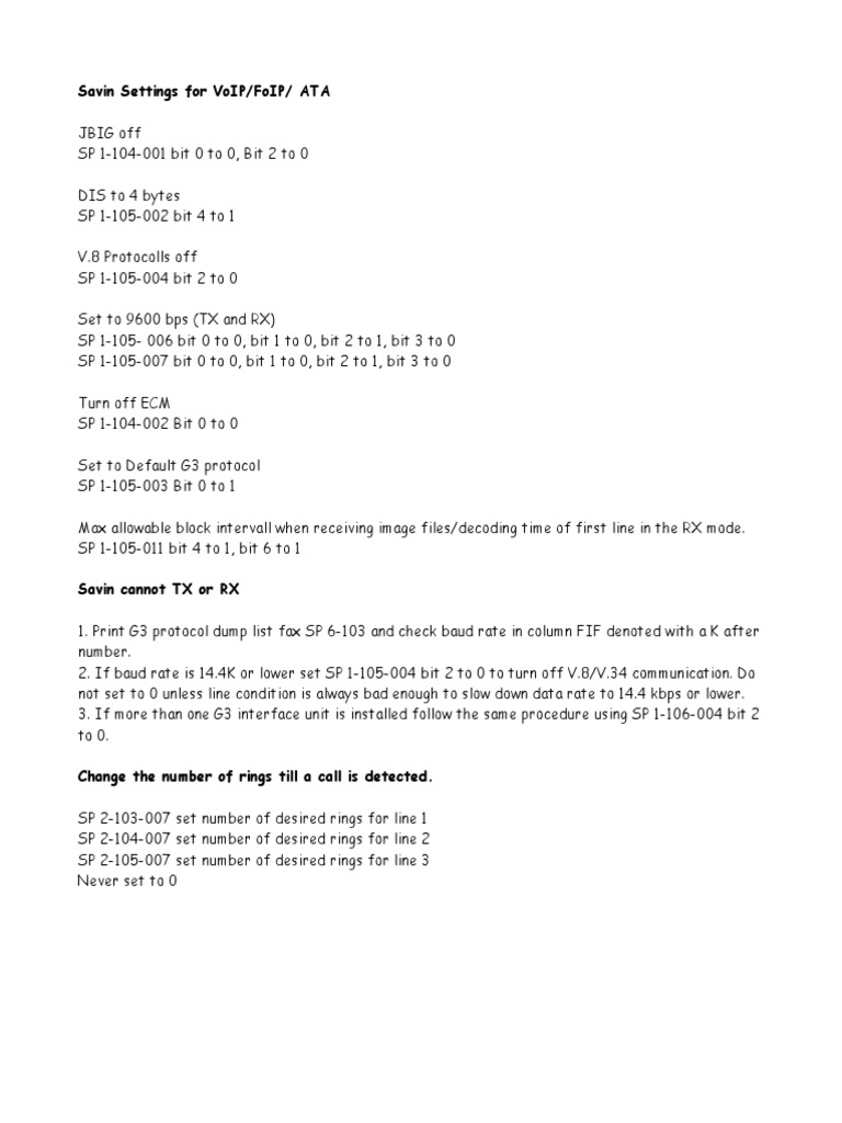 Ricoh FAX Module Settings Savin Fax Settings PDF | PDF | Computers ...
