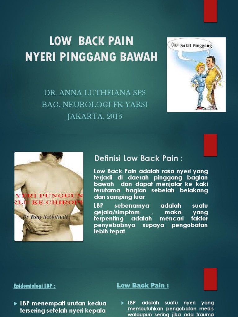 Low Back Pain | PDF