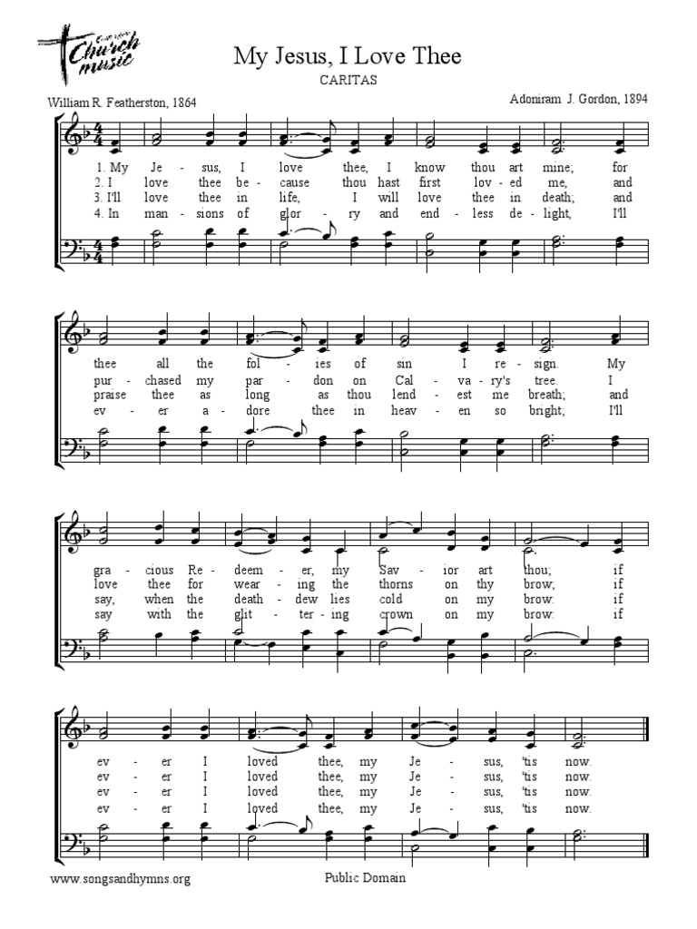 My Jesus I Love Thee Pdf