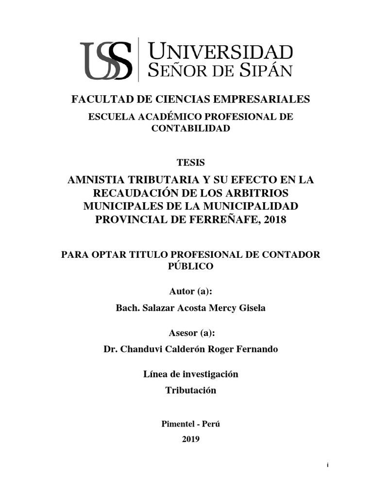 Salazar Acosta Mercy Gisela | PDF | Evasión de impuestos | Impuestos