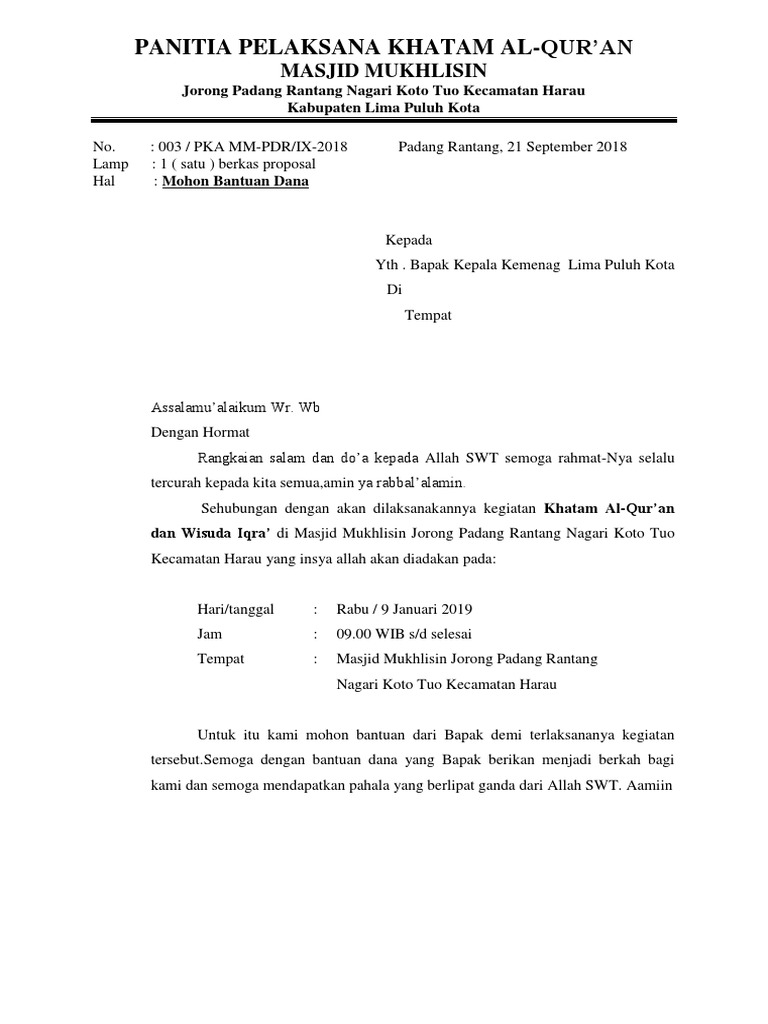 Proposal Khatam | PDF