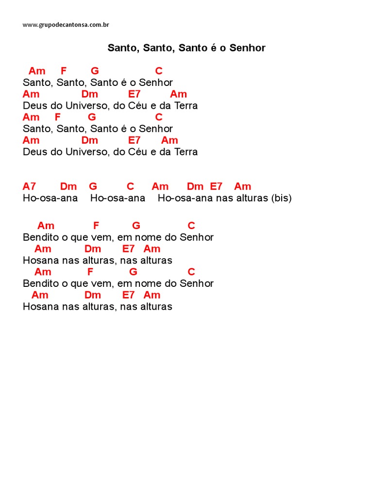 Santo Santo Santo e o Senhor-1 | PDF