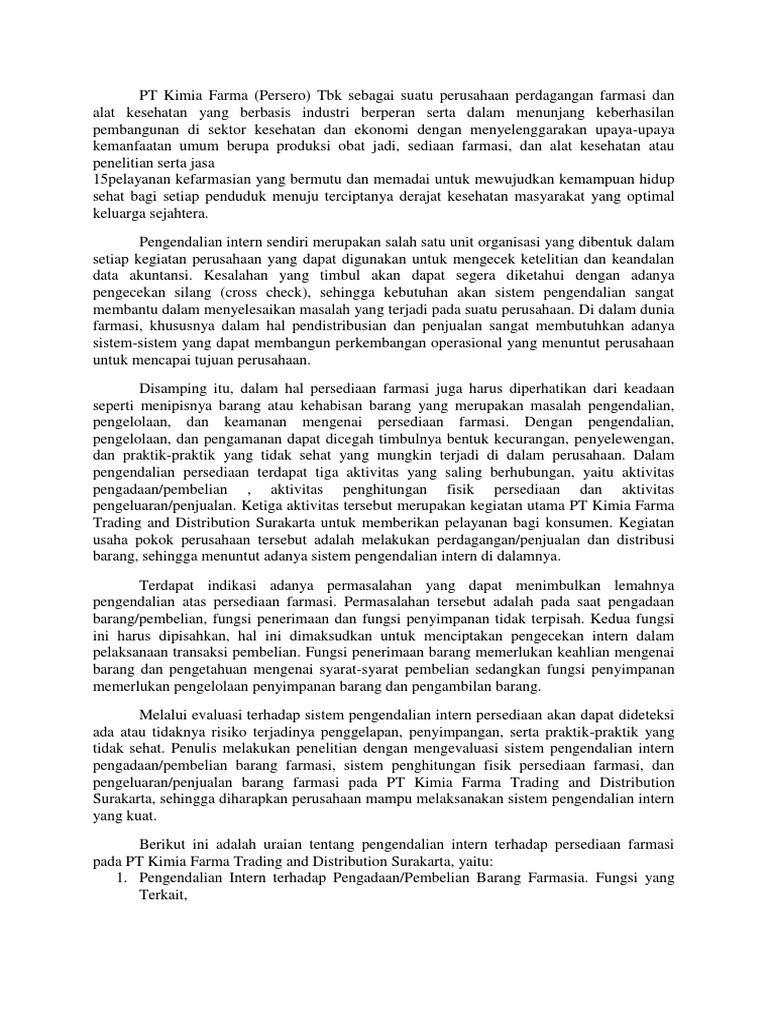 Pt Kimia Farma Pdf