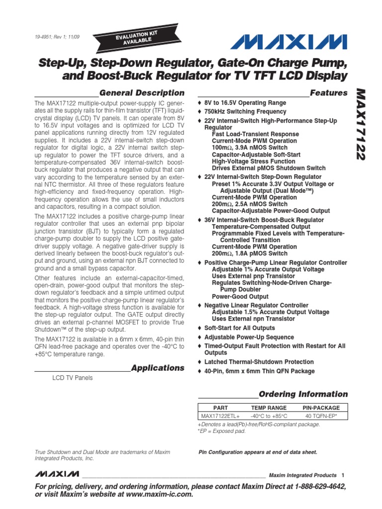 Max 17122 | PDF | Bipolar Junction Transistor | Mosfet