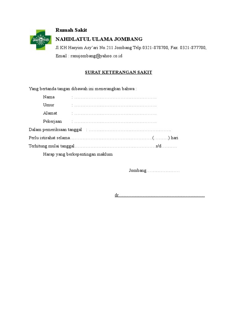 Surat Sakit | PDF