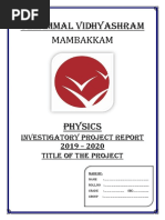 Class 12 - English Project | PDF