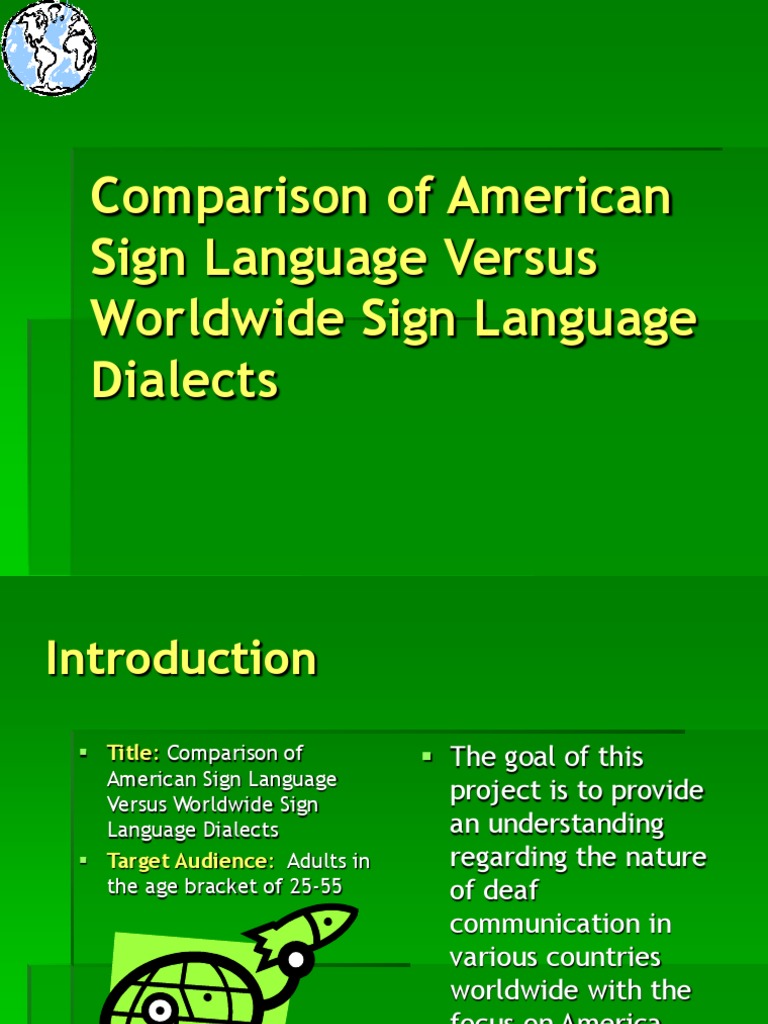 Comparison of ASL | PDF | Sign Language | American Sign Language