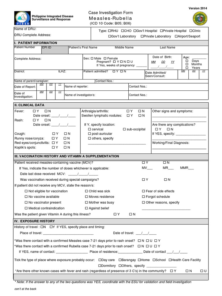 Measles CIF 2014 | PDF | Measles | Dose (Biochemistry)