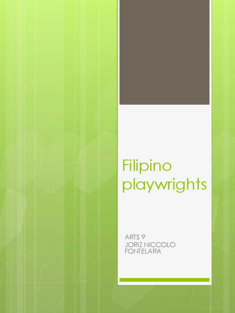 Notable Filipino Playwrights and Authors | PDF | Philippines | Languages