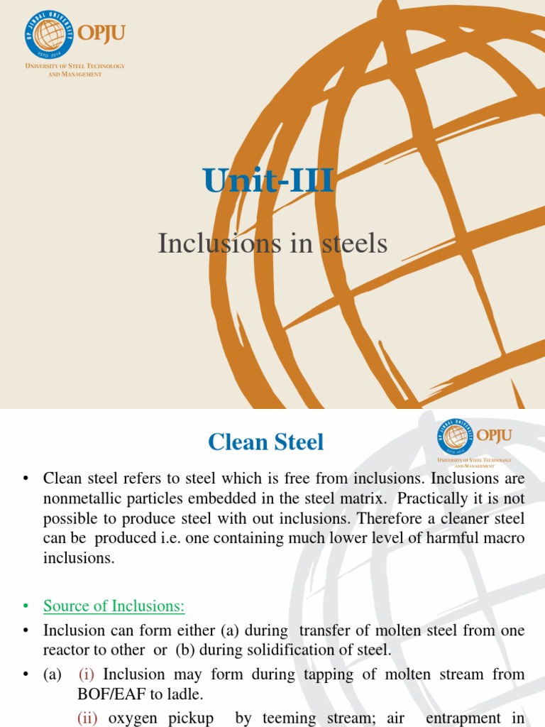 Inclusions in Steels | PDF | Aluminium Oxide | Steel