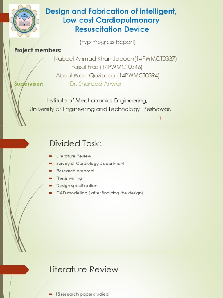 Intelligent CPR Device Progress Report | PDF