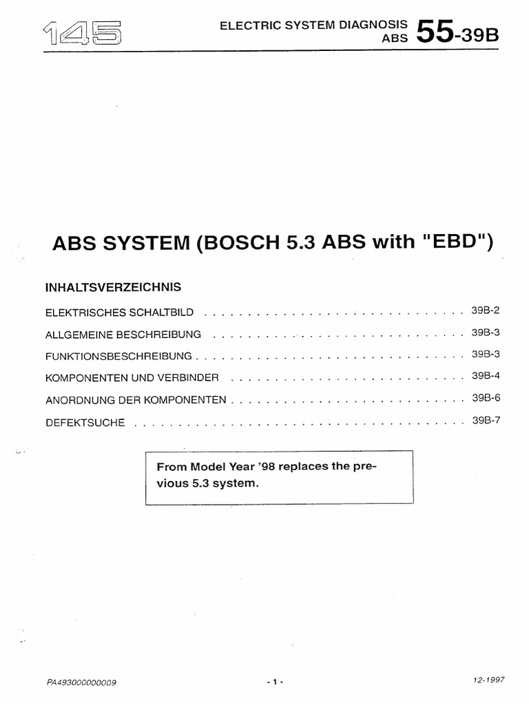 ABS System Bosch 5.3 ABS With EBD PDF | PDF