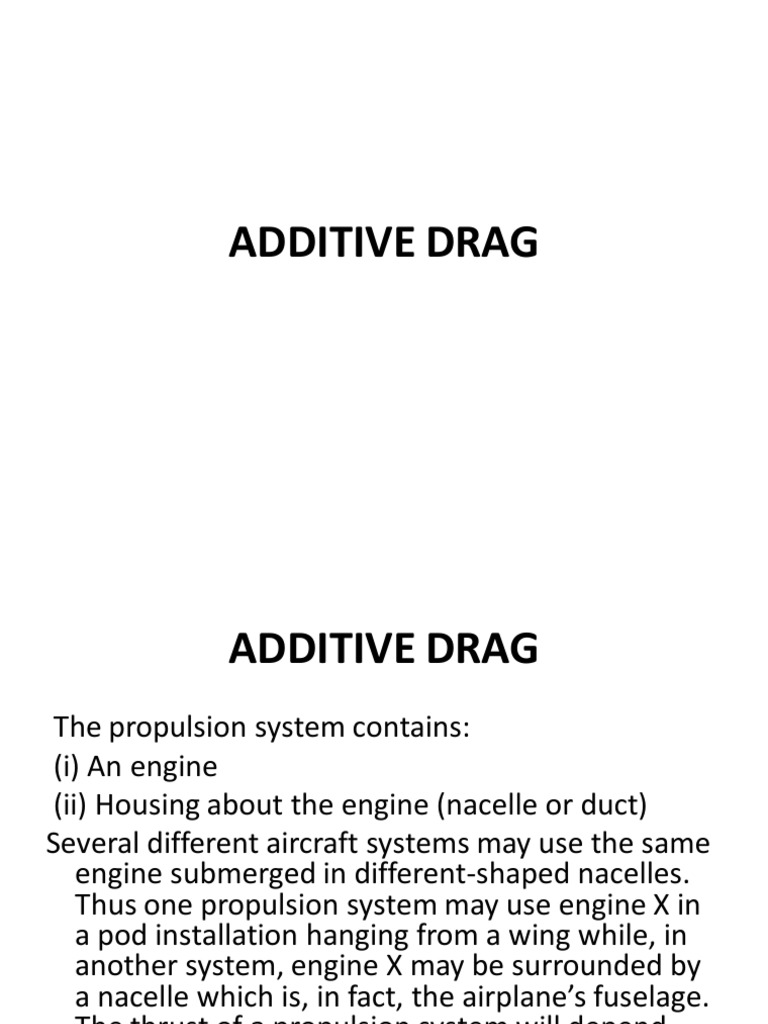 Additive Drag | PDF | Thrust | Spacecraft Propulsion