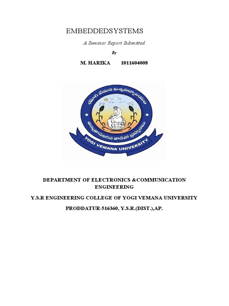 Embedded System PDF | PDF | Embedded System | System