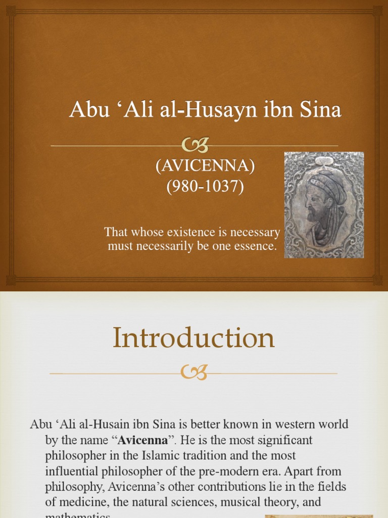 Avicenna | Metaphysics | Philosophical Theories