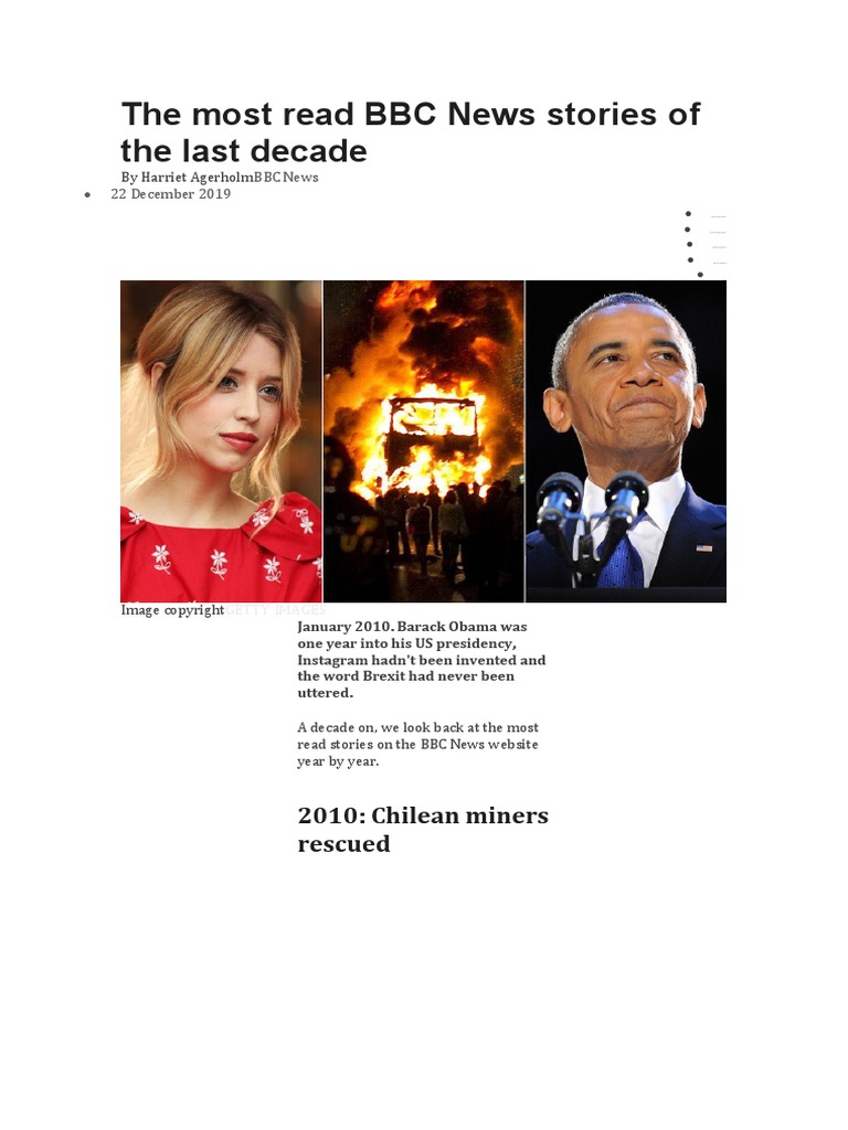 The Most Read BBC News Stories of The Last Decade | PDF | Crime ...