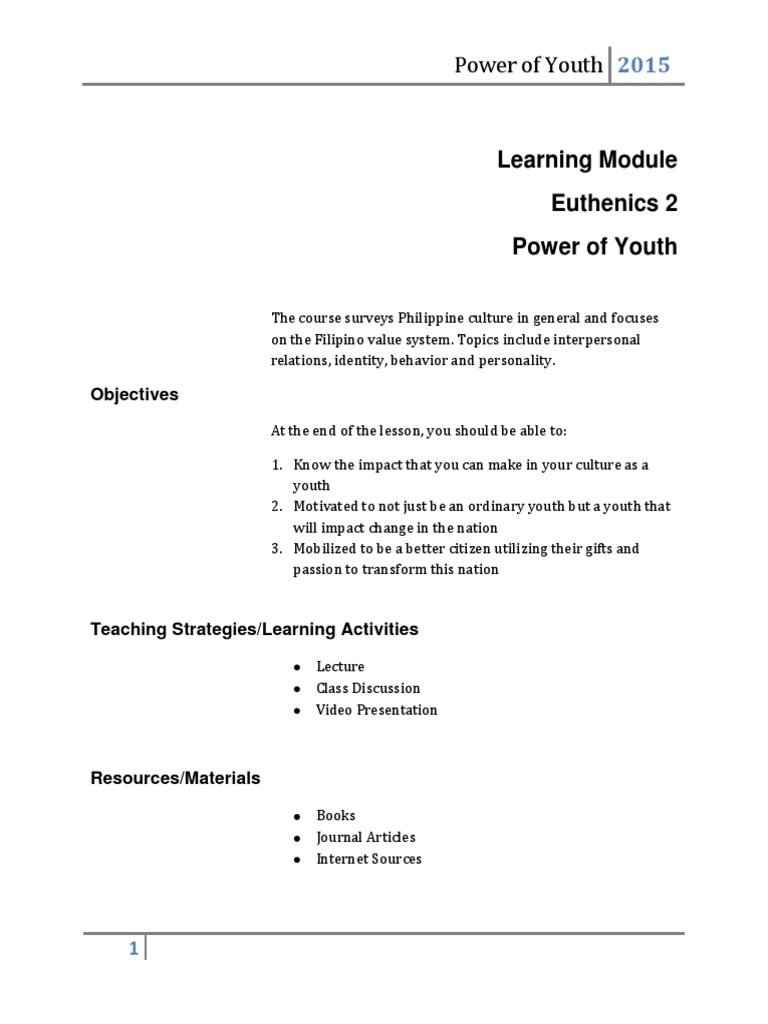 LM09 Power of Youth PDF | PDF | Philippines